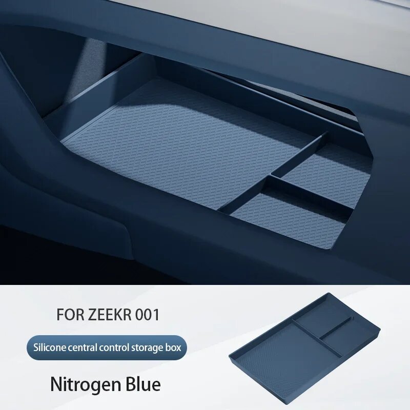 Для ZEEKR 001 2024 2025 2023, силиконовый ящик для хранения центрального управления, перегородка для хранения, аксессуары для салона автомобиля для ZEEKR 001 2024