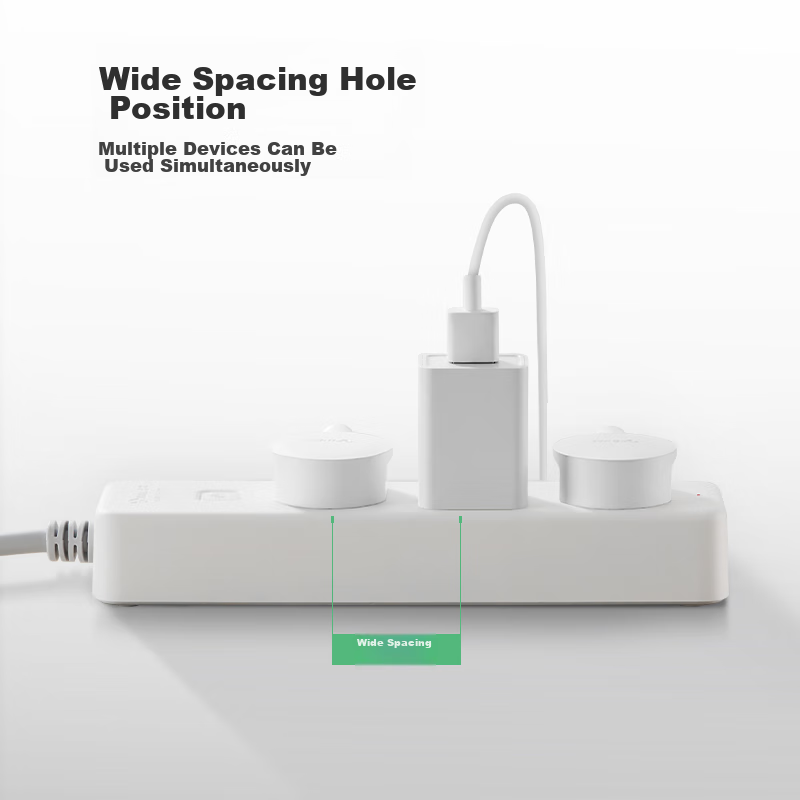 BULL New National Standard Power Strip, Extension Cord/Power Bar/Power Strip/Power Board/Power Strip, 3 Outlets with Master Switch, 1.8 Meters Long, GN-B2030