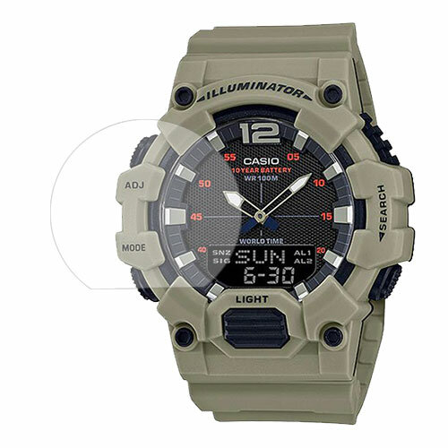 Скрин Мобайл защитный экран для часов Casio HDC-700-3A3V из гидрогелевая плёнка прозрачная