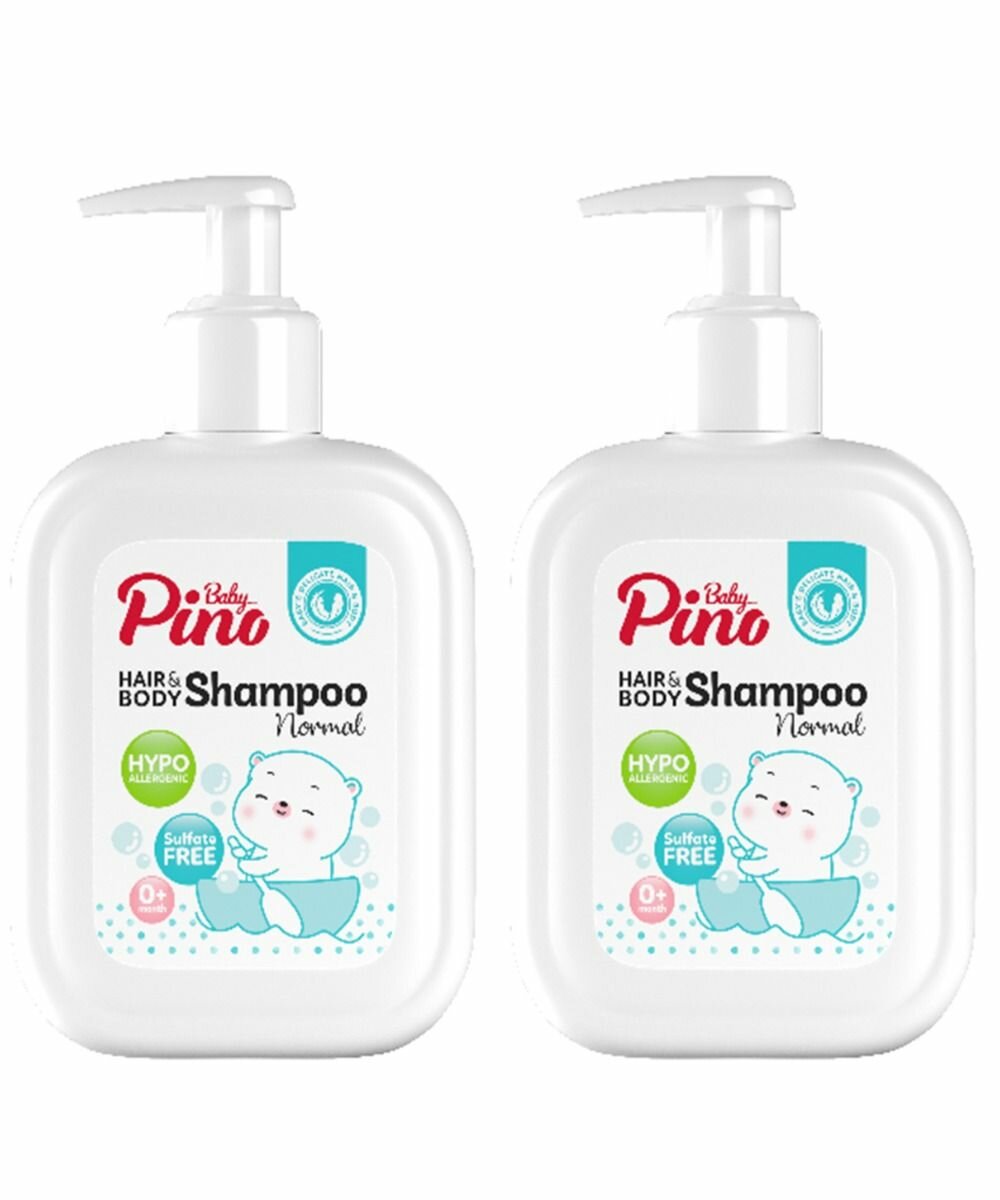 Baby Pino Шампунь для волос и тела, Детский, 200мл, 2 шт