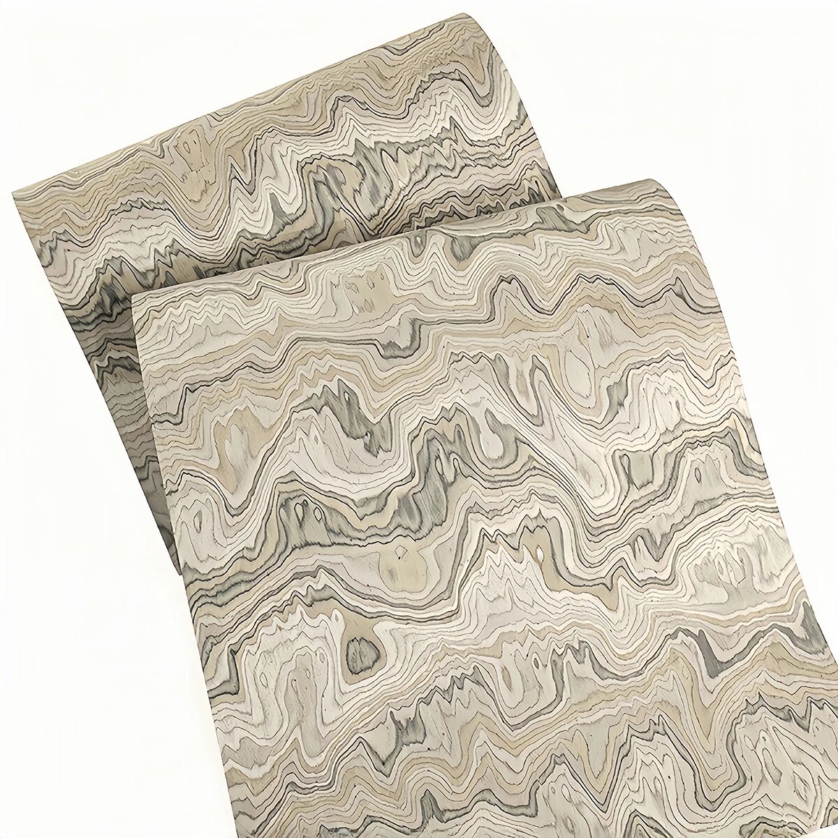 Деревянный шпон с мраморным рисунком 58x250 см