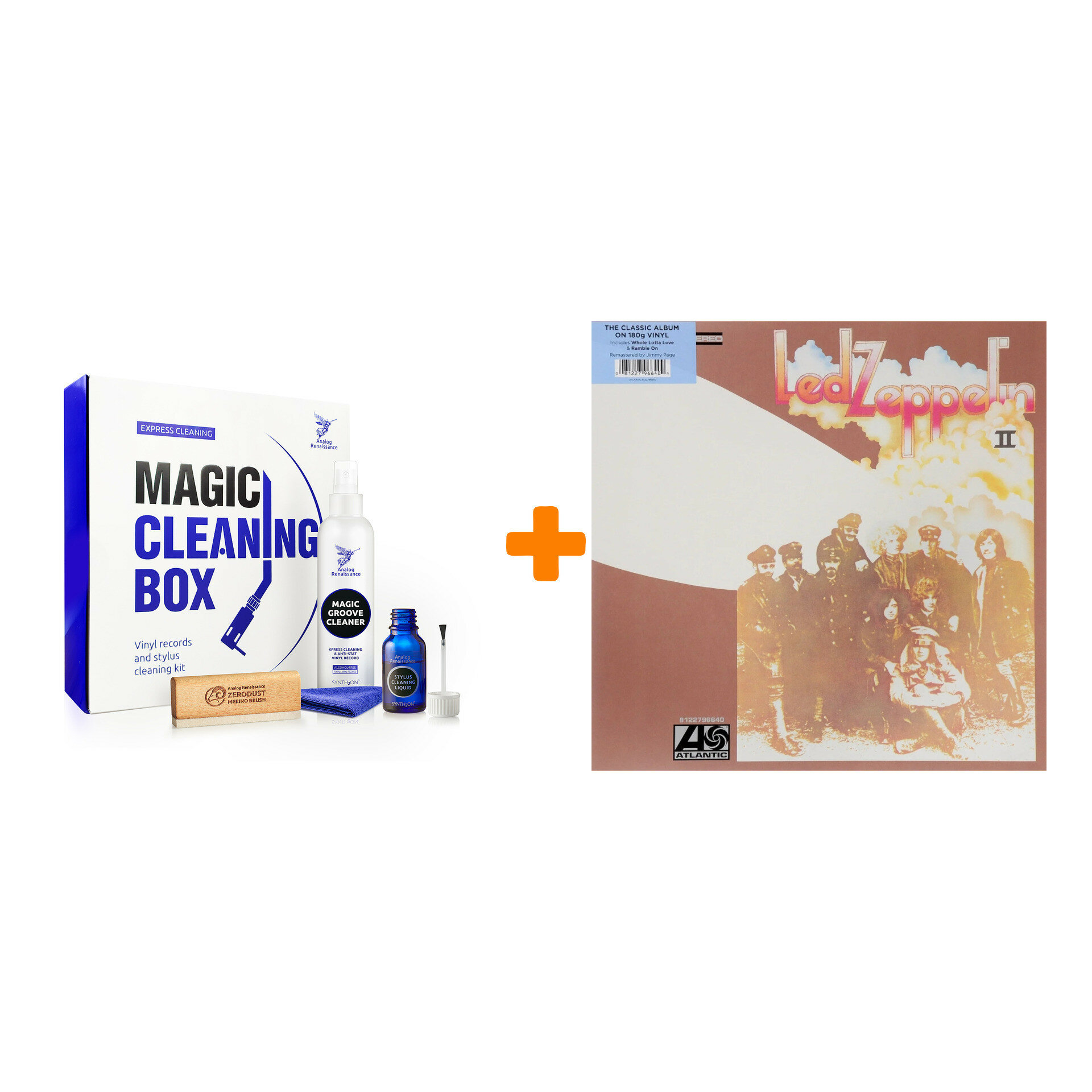 Led Zeppelin Ii Original Recording Remastered LP + Набор по уходу за винилом Magic Cleaning Box