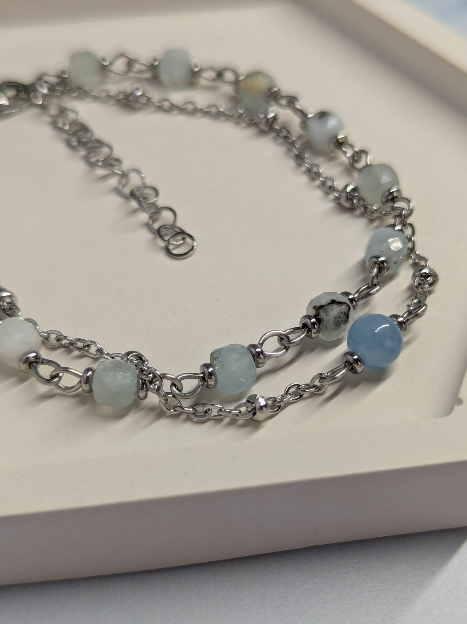 Браслет, аквамарин