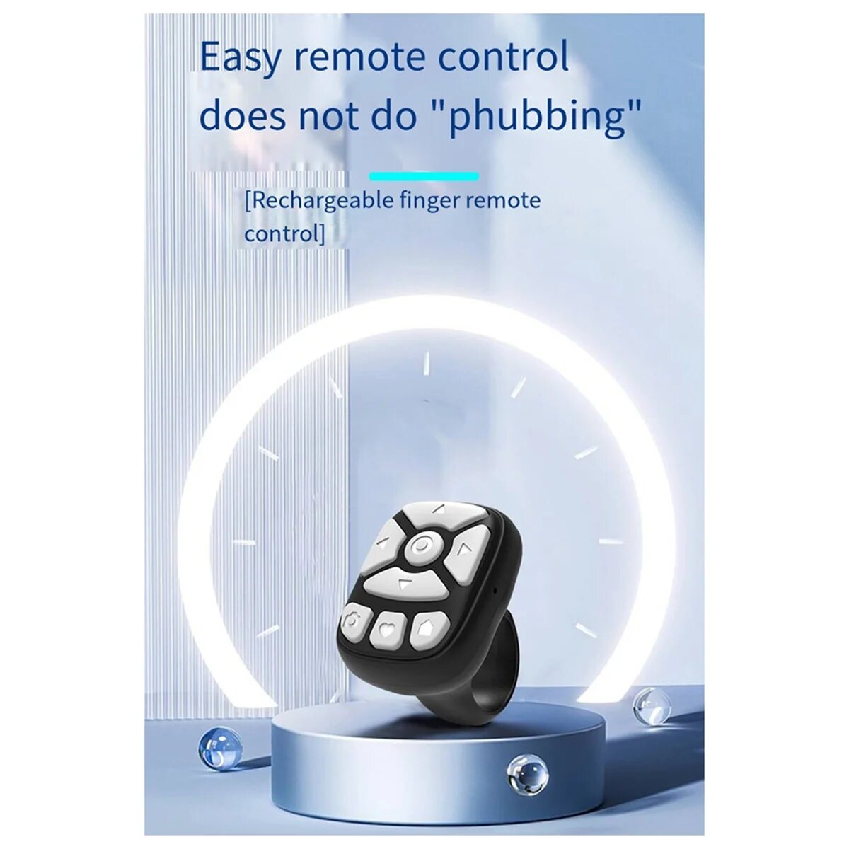 Bluetooth-пульт дистанционного управления с прокруткой на палец для удаленного телефона, видеопульт дистанционного управления, палка для селфи, контроллер камеры