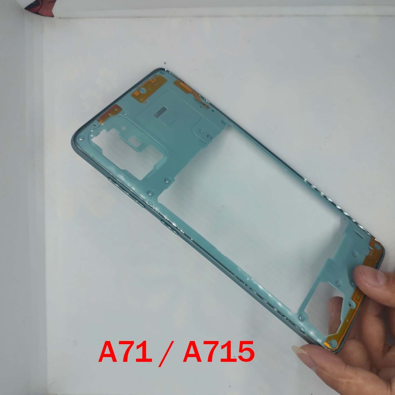 Корпус для Samsung A31 A51 A71, средняя рамка, держатель рамки с кнопкой, запасные части для ремонта