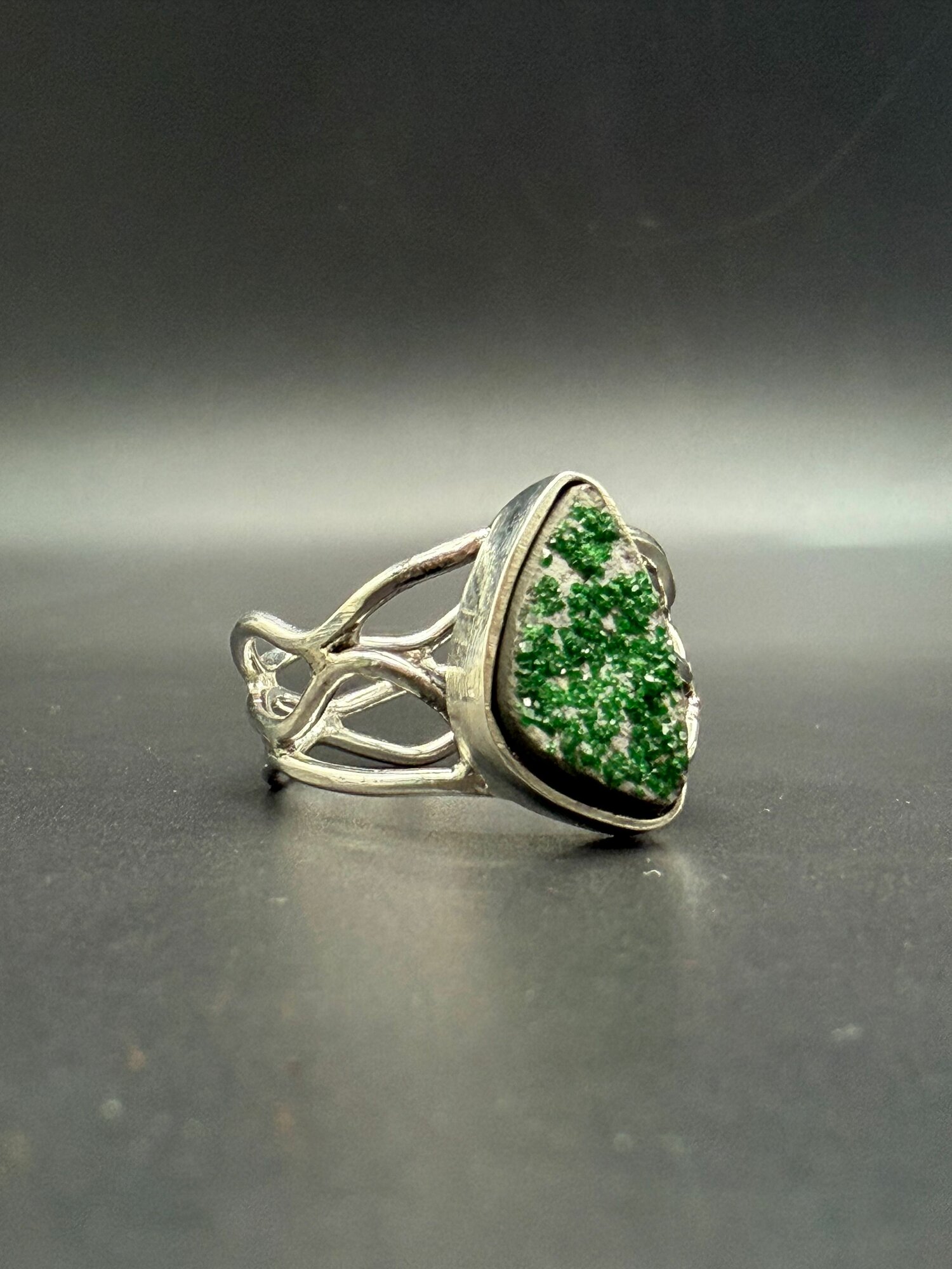 Кольцо широкое, серебро, 925 проба