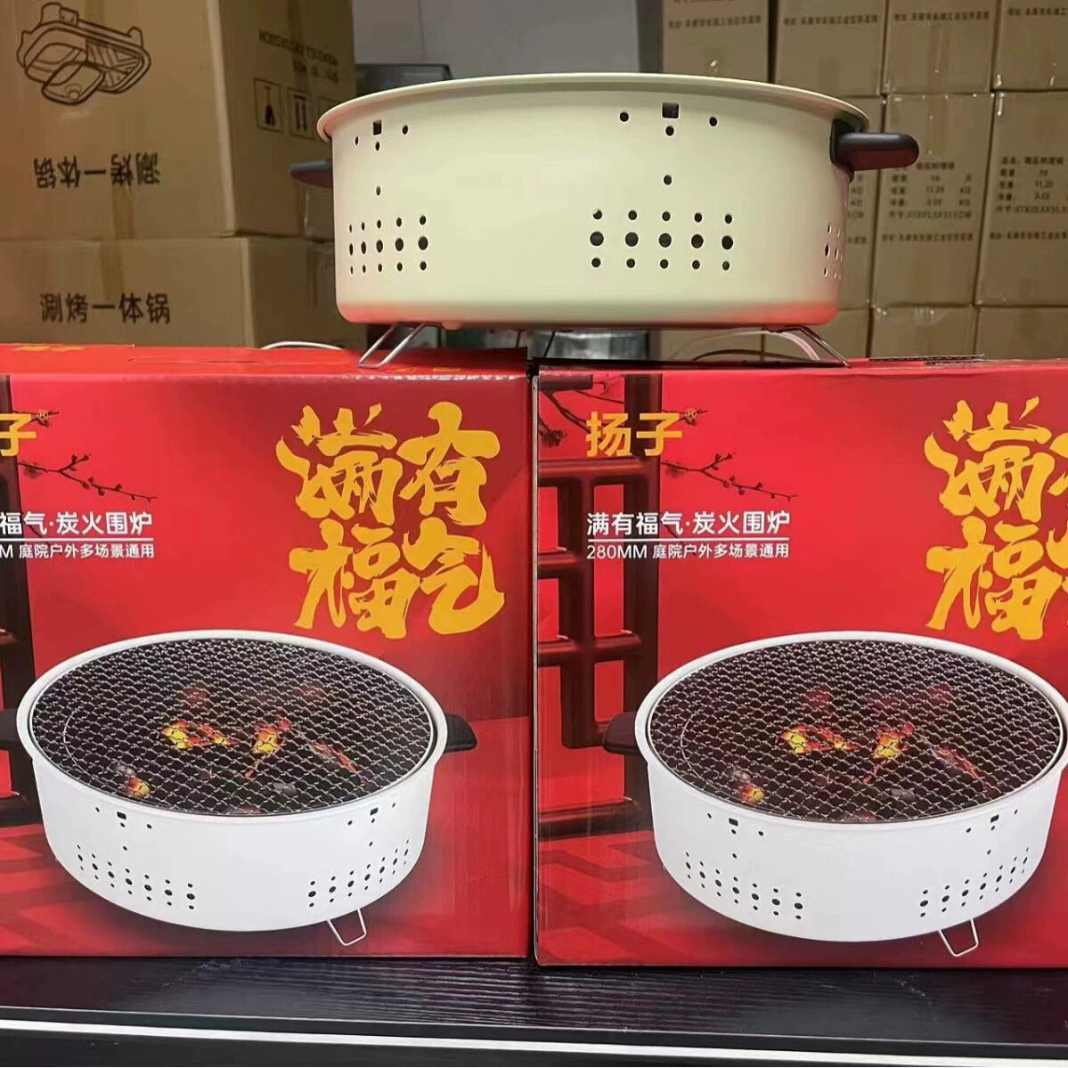 Маленькая угольная печь выдвижного типа для домашнего чаепития, портативная печь для барбекю на открытом воздухе, подходит в качестве подарка для мероприятий и праздников.