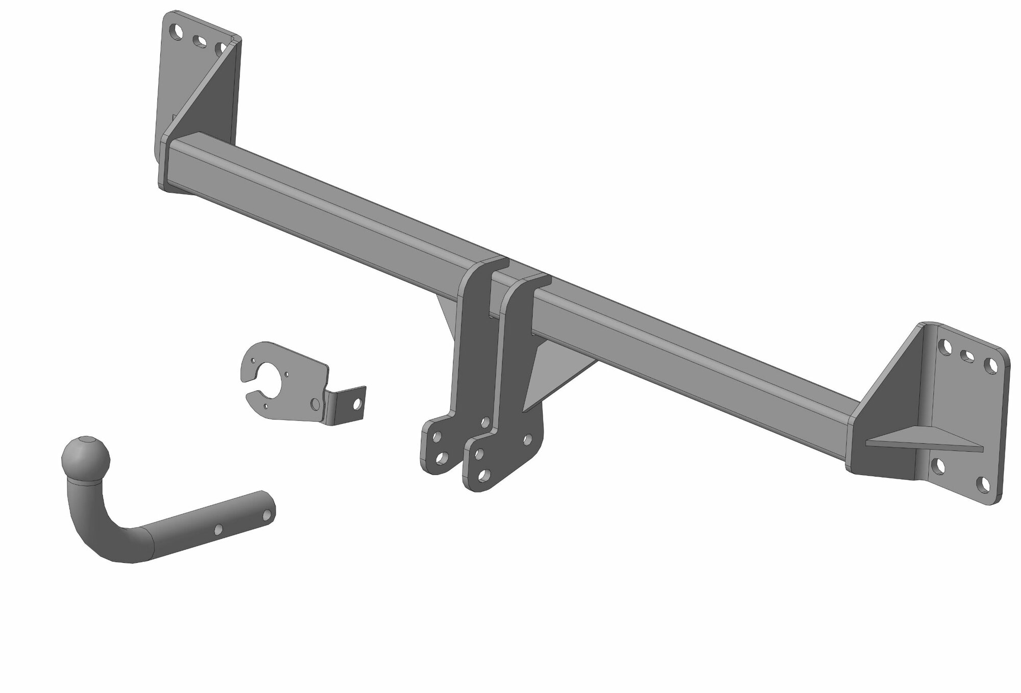 Фаркоп для Volkswagen Touareg, Porsche Cayenne, Audi Q7 2002-2018 крепление шара на двух болтах Трейлер.9141