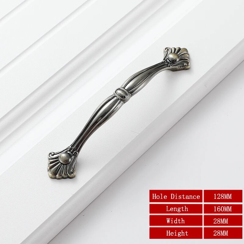 Ручки для мебели YUTOKO, 160 мм, 128 мм, цинковый сплав, Цвет: 385-128