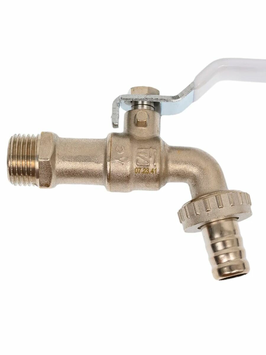 Кран шаровой латунный никелированный 15 STI водоразборный