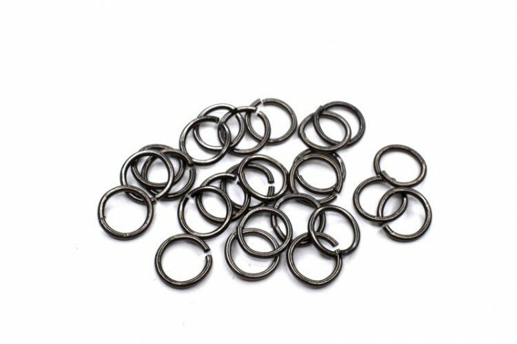 Кольца соединительные TierraCast 7,5х0,94мм, цвет черный, 01-0025-13, 10шт