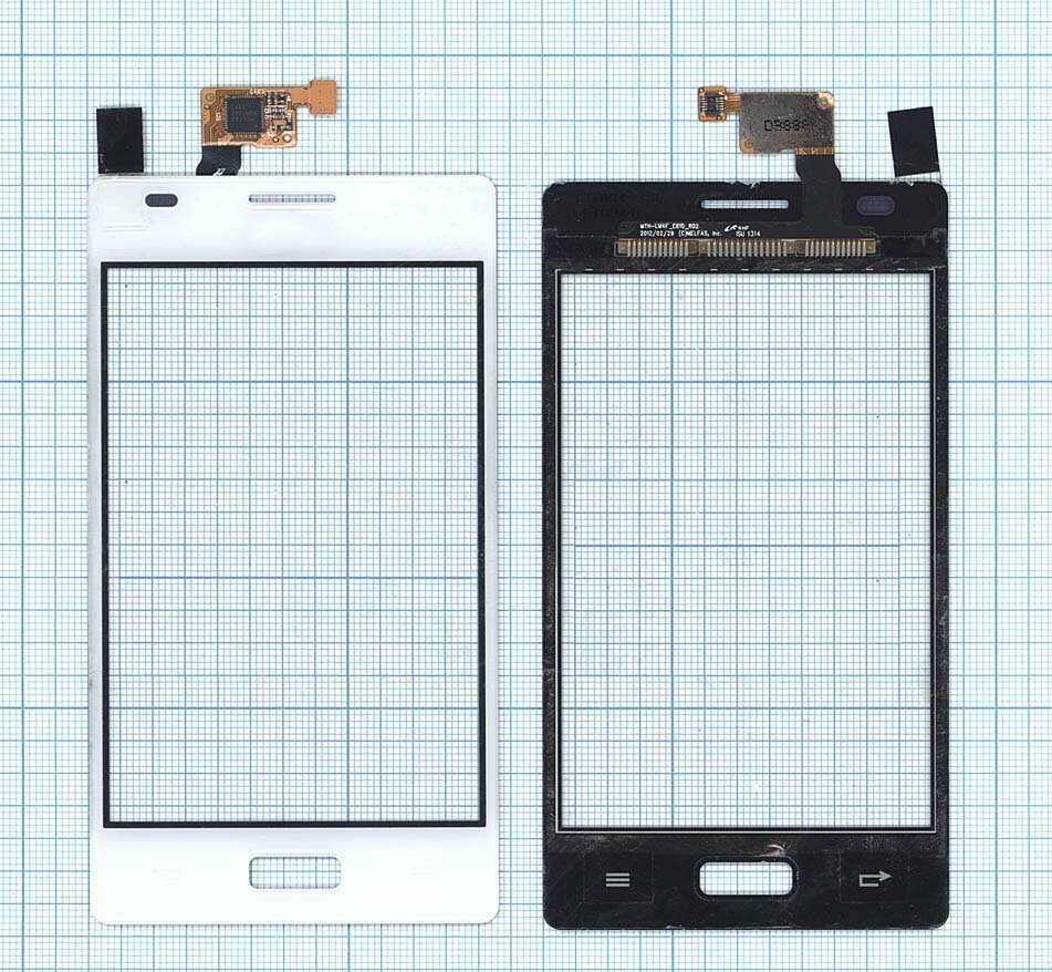 Сенсорное стекло (тачскрин) для LG Optimus L5 E610 E612 белое