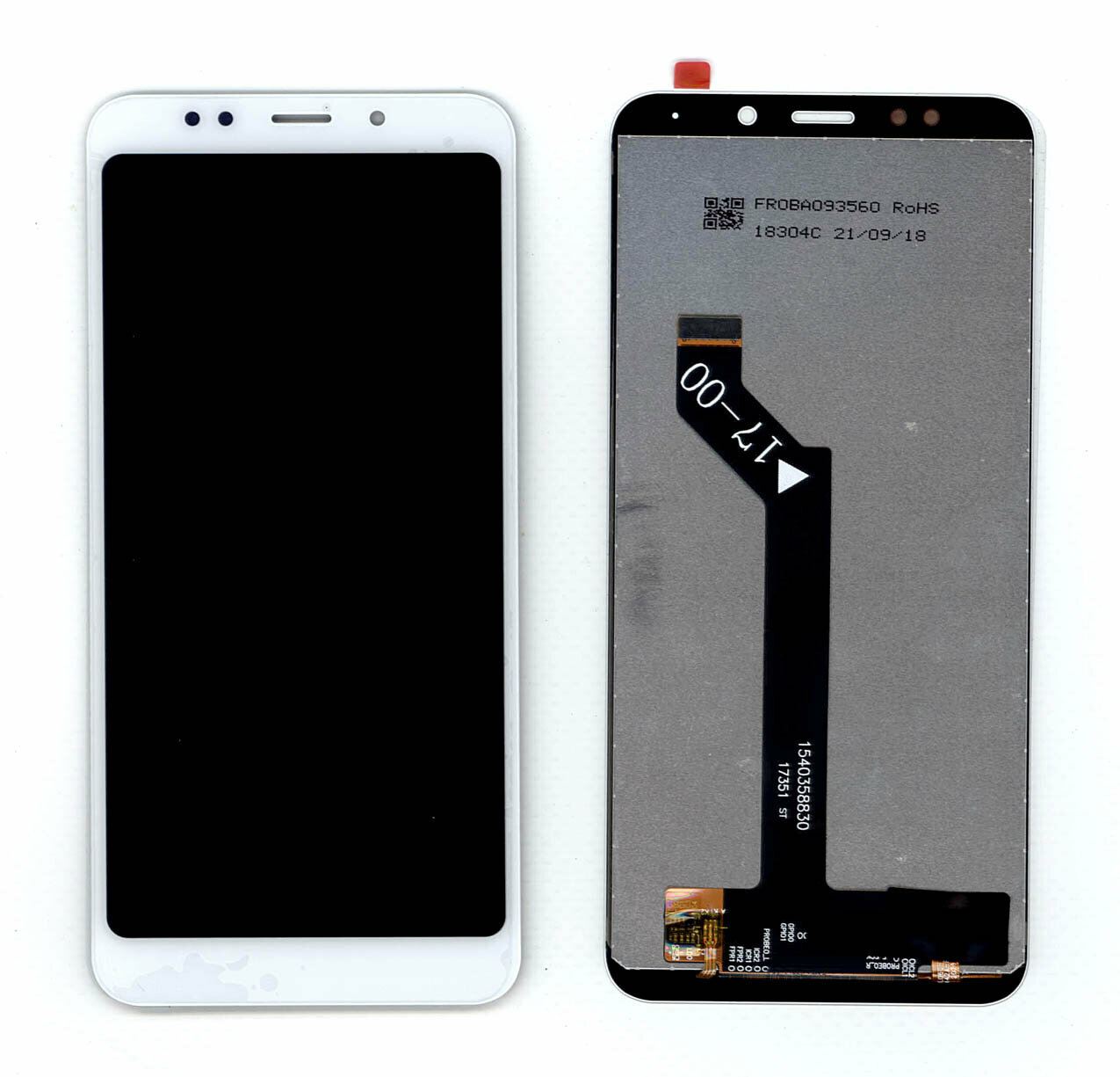 Дисплей для Xiaomi Redmi 5 Plus в сборе с тачскрином (small size) белый