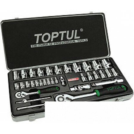 Набор трещотка с головками Toptul GCAD3402 34 предмета