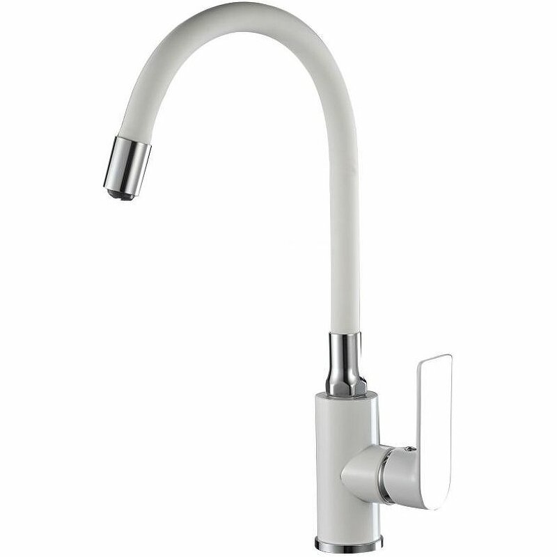 Смеситель для кухни Haiba HB73505-8, белый/хром