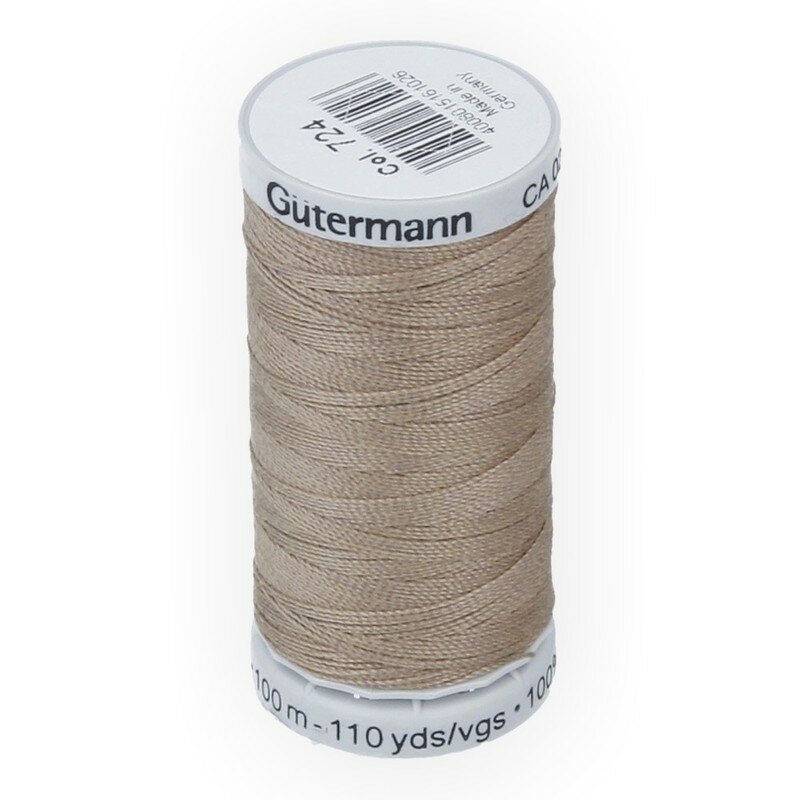 Нитки швейные "GUETERMANN" суперпрочные M 782 100 м 109.36 я №724 бл. серо-коричневый