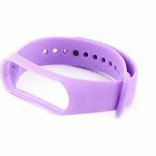 Силиконовый ремешок для Xiaomi mi band 7 сиреневый