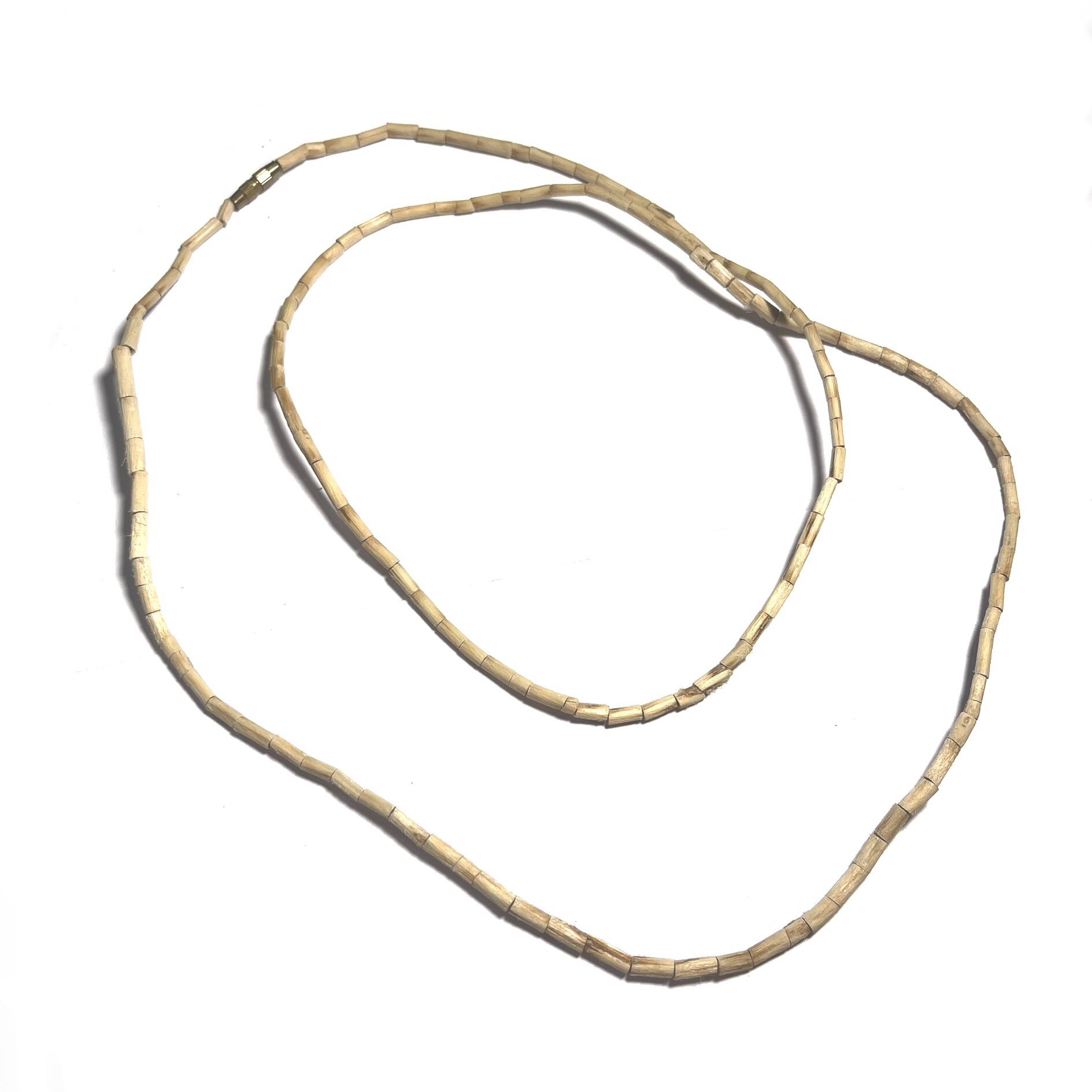 Кантхималы двухрядные из дерева туласи (длина нити 80-83 см.), 1 шт.