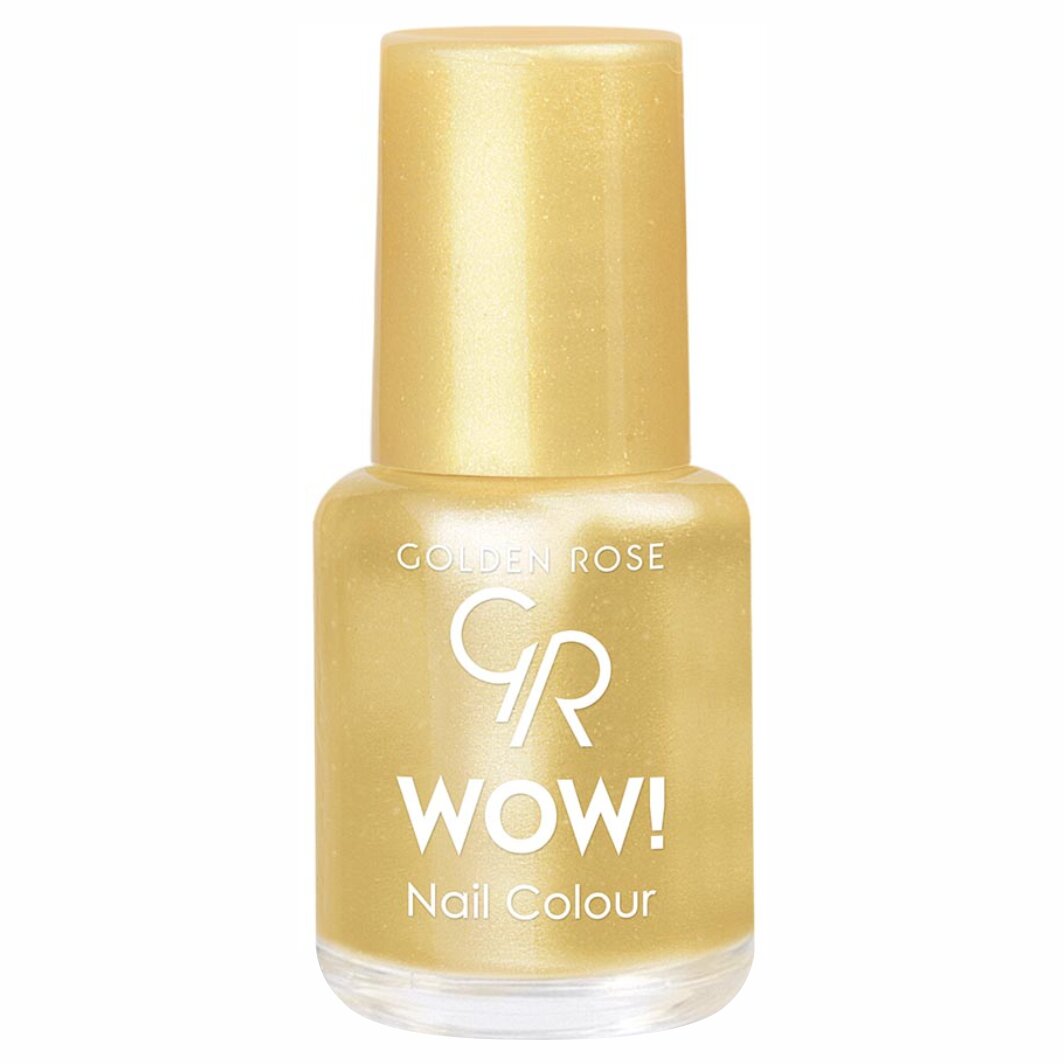 Лак для ногтей Golden Rose WOW глянцевый тон 042 золотой металлик