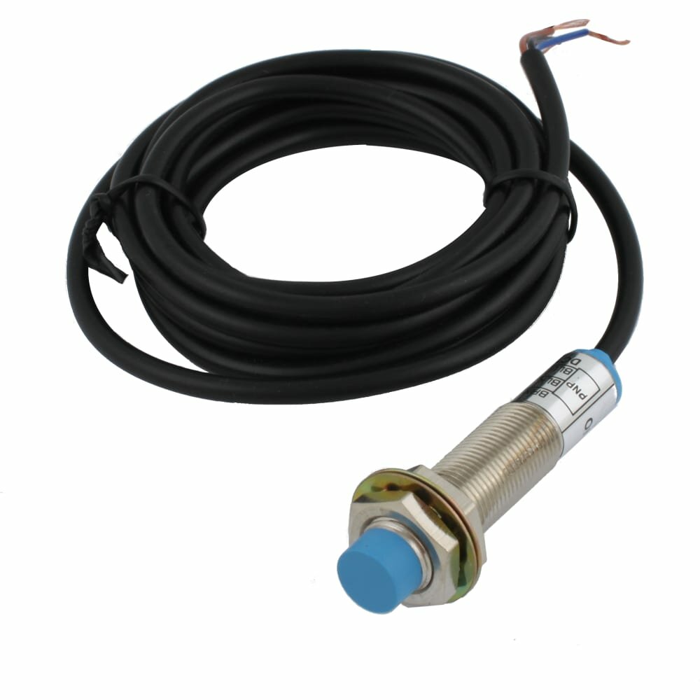 Индуктивный неэкранированный датчик INNOCONT, M12x1, L=61 мм, зона срабатывания 4 мм, -25 +60 С, 12…24 VDC, IP65, выход: PNP NO, макс. ток 200 мА, кабель 2 м SL-12P4C