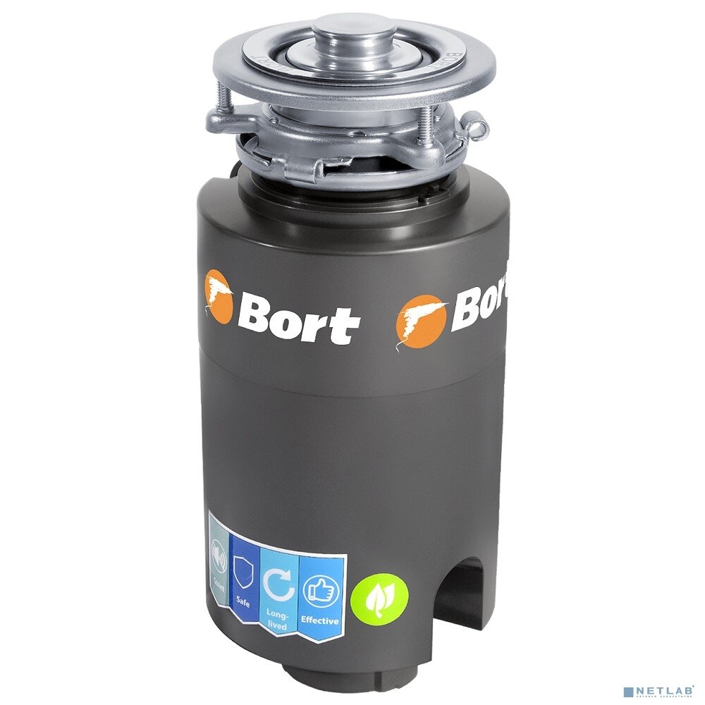 Bort Измельчитель пищевых отходов TITAN 4000 (Control) {Мощность л. с. 0,75 ; 560 Вт; 4,2 кг/мин; 3200 об/мин; 1400 мл; Металл ; набор аксессуаров 5 шт} [93410242]