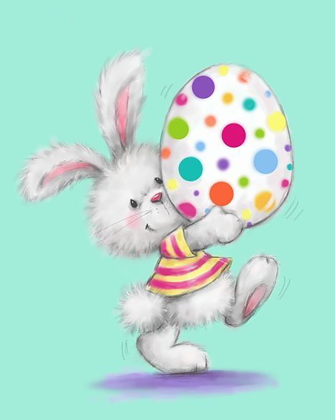 Картина по номерам "Пасхальный заяц" 40х50 см, хлопковый холст на подрамнике, акрил, Hobby Home