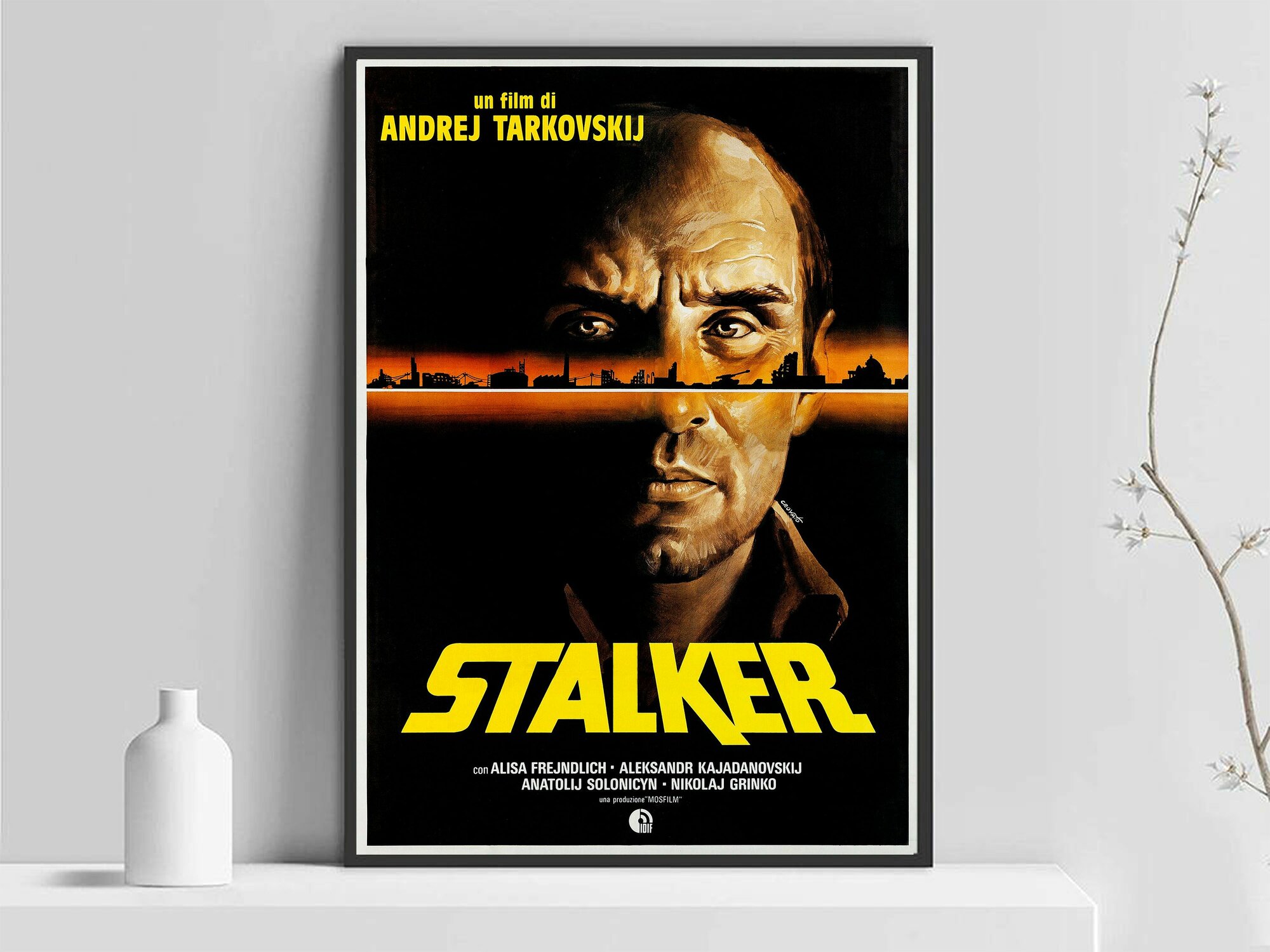 Киноплакат Андрей Тарковский "Сталкер", размер A3. Ретро постер "Лучшие фильмы СССР" - афиша фильма Сталкер