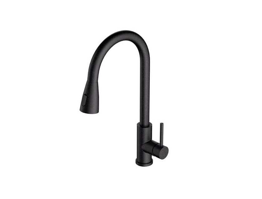 Смеситель для кухни ALVEUS PRIMROSE PS Carbon G91 черный смеситель (выдвижной излив) арт. 1148264