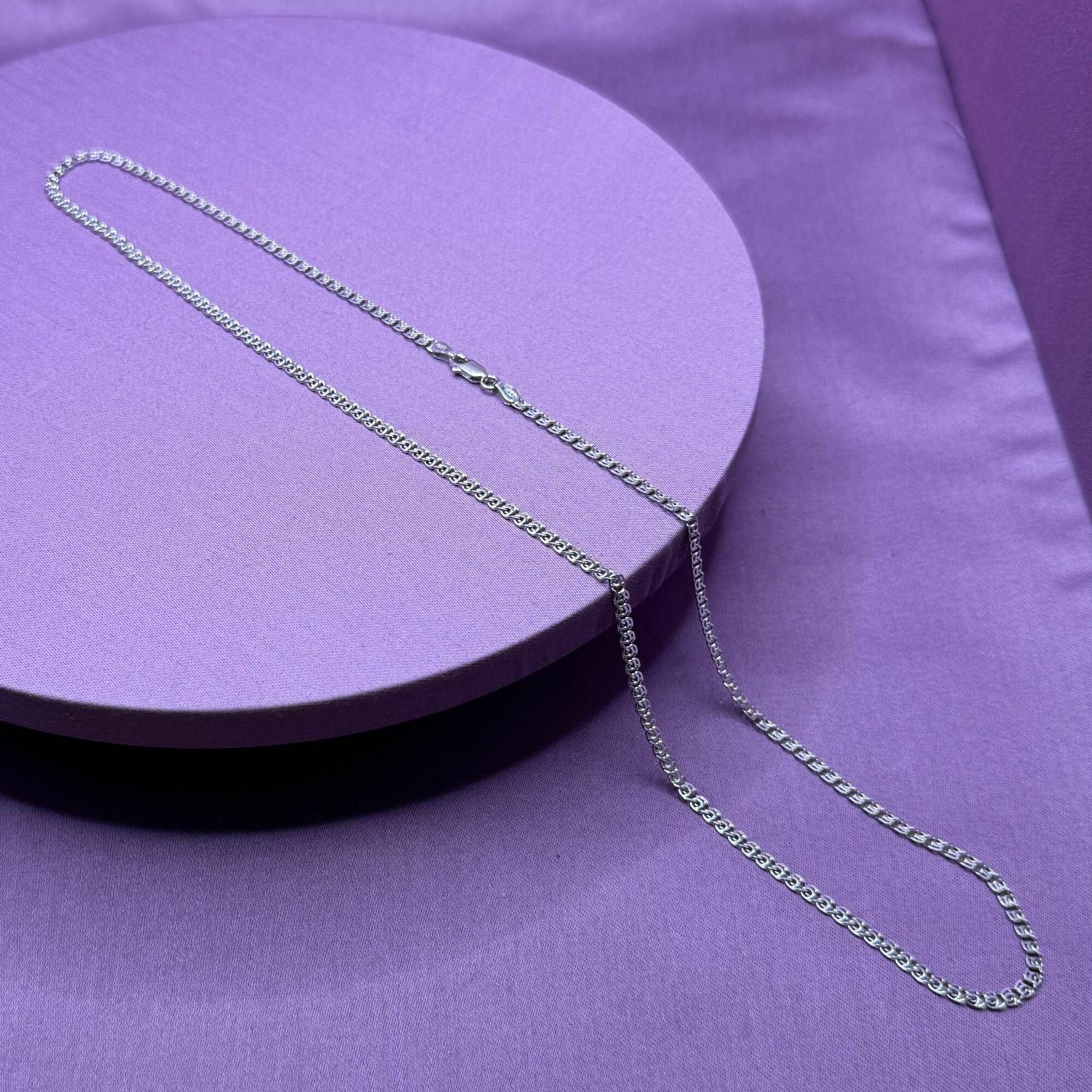 Цепь серебро, 925 проба, родирование