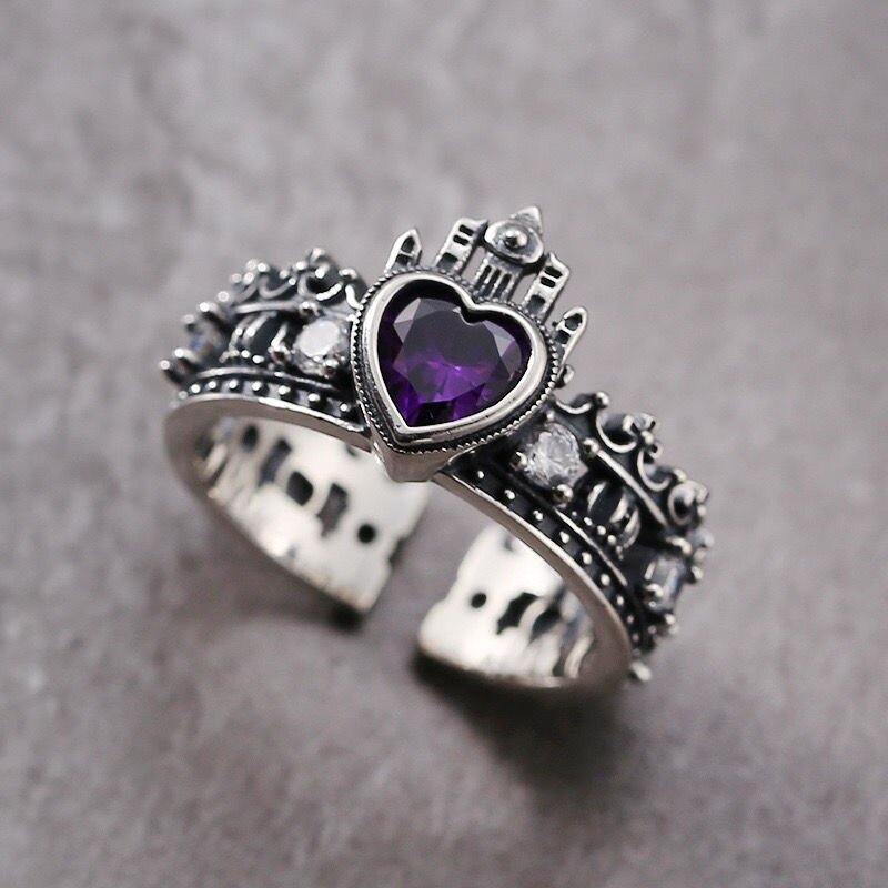 Кольцо-кулон, циркон