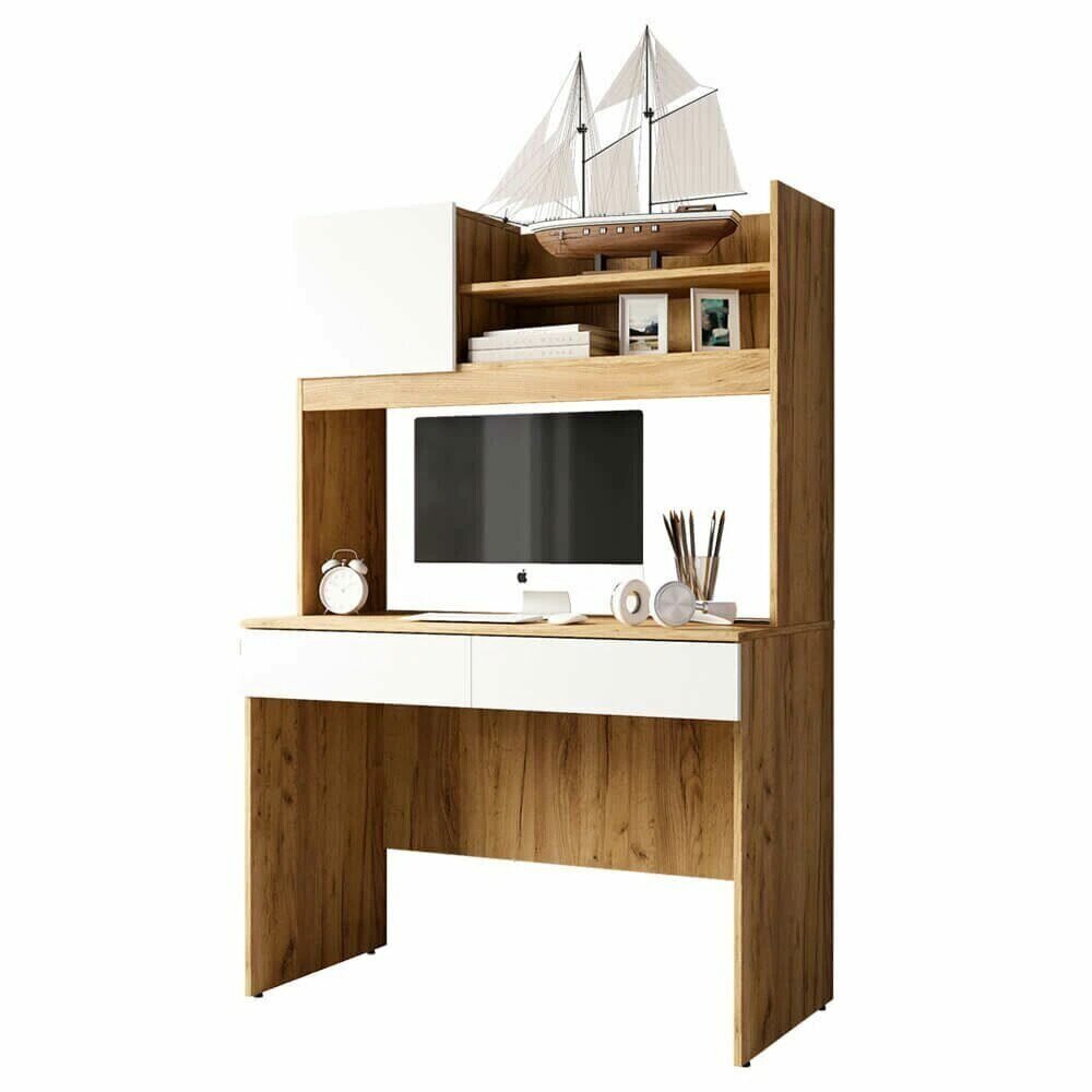 Стол письменный «Селфи» ПС-05, с надстройкой (1105х567х1670)