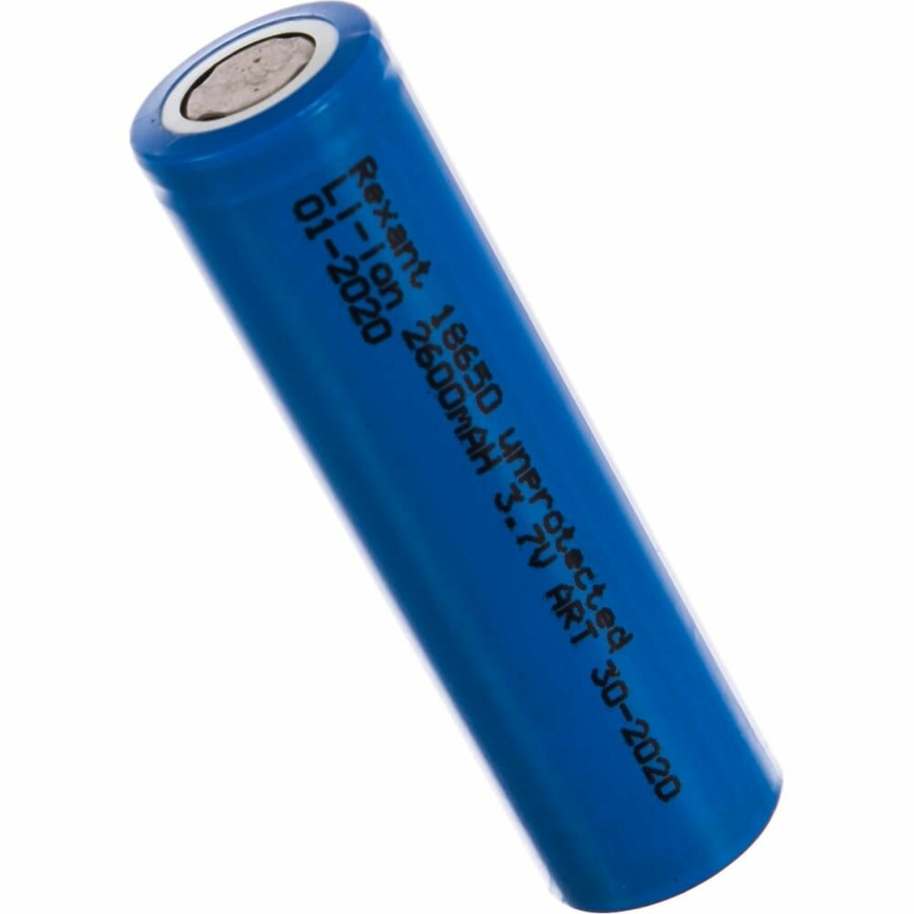 Rexant Аккумулятор 18650 unprotected Li-ion 2600 mAH 3.7 В 30-2020