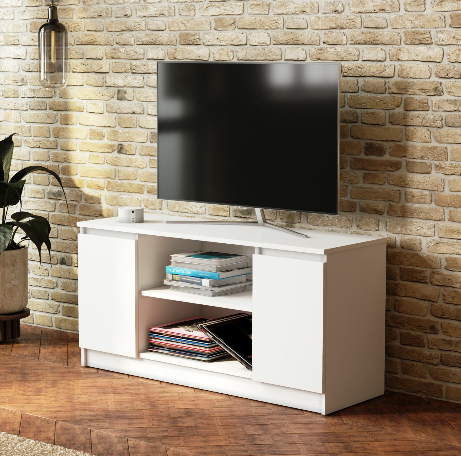 Тумба под ТВ Мори МТВ 1200.1, Белая