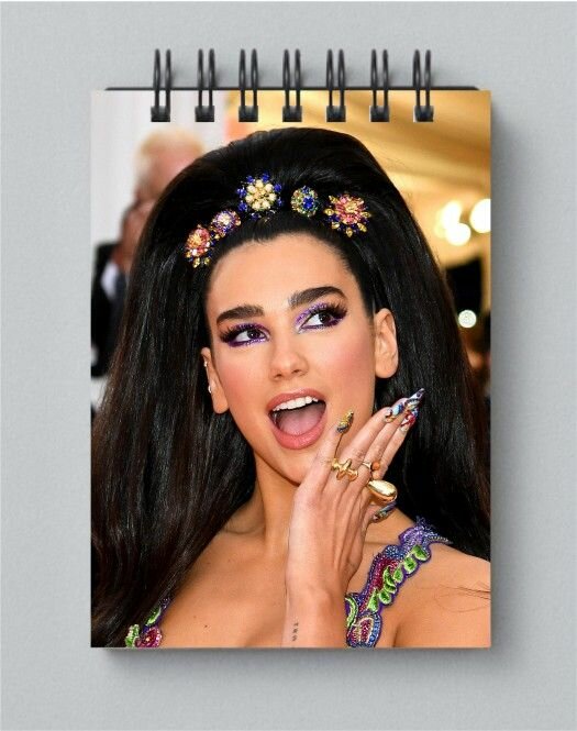 Блокнот AnimaShop для записей А4 Дуа Липа, Dua Lipa - 0008