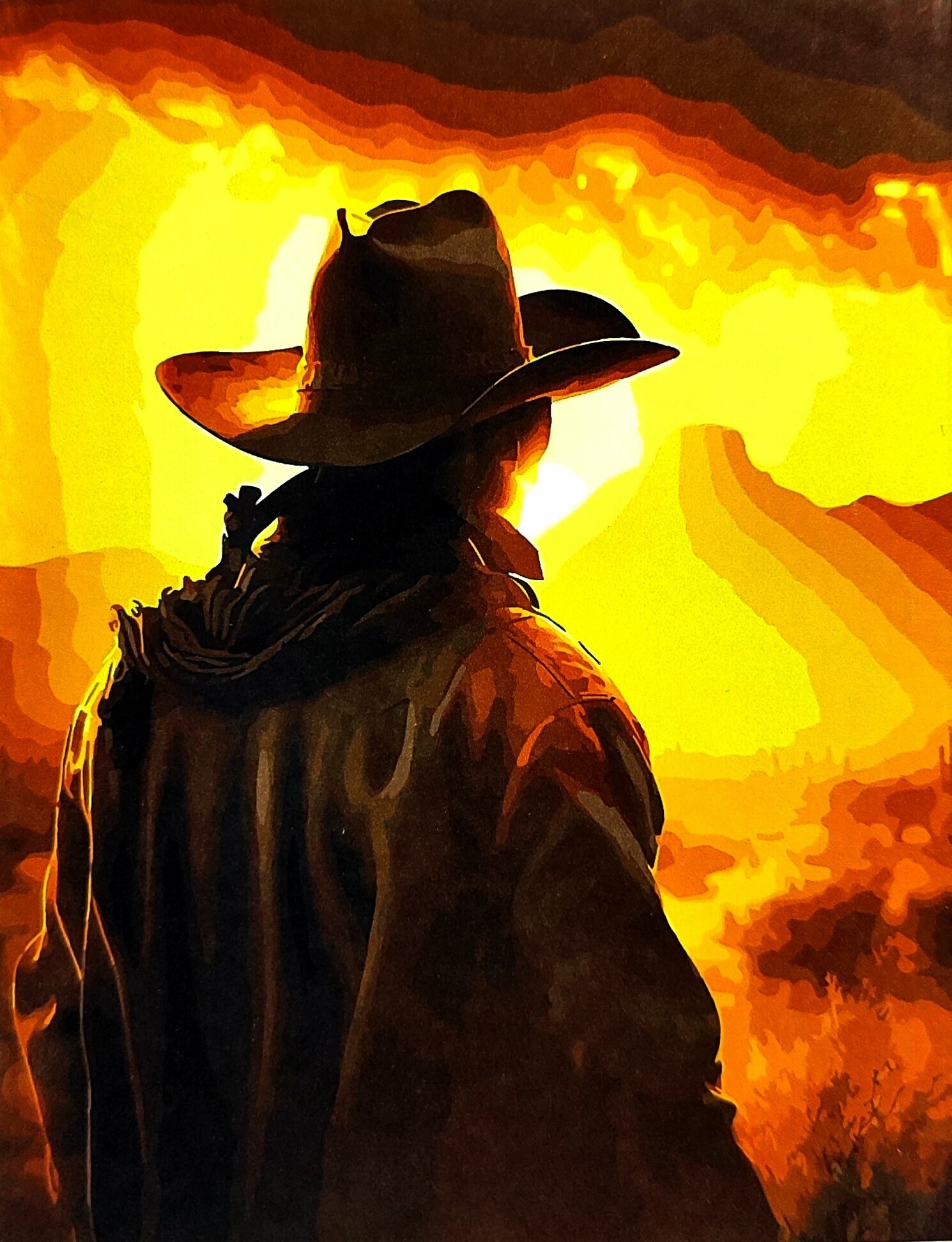 Картина по номерам PaintBoy "Зимний горный пейзаж", 40x50 см, 22 цвета