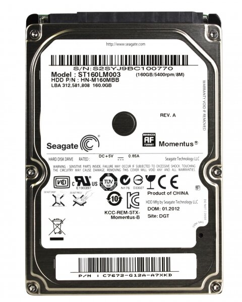 Жесткий Диск Seagate ST160LM003 160Gb 5400 SATA 2,5"