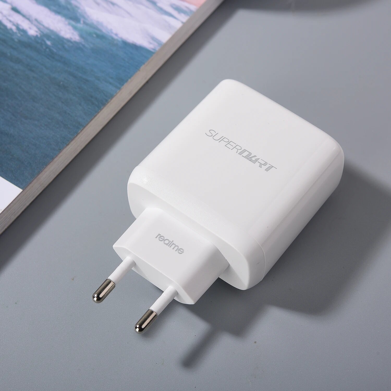 Оригинальное зарядное устройство Realme 65 Вт USB SuperDart, быстрое зарядное устройство Super Dart, адаптер для Realme GT NEO 2 3 Q5 Pro X6 X7 EU EU Charger Only