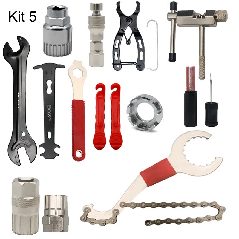 Набор инструментов для ремонта велосипедов, измерительная линейка для велосипедной цепи, экстрактор кривошипов, Ремонтный инструмент для приспособление для снятия маховика велосипедов