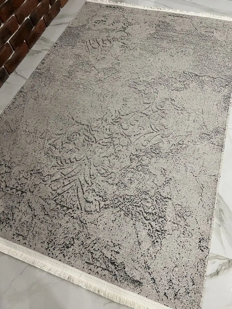 Коврик Natali's Carpet на пол в комнату, прямоугольный, безворсовый, 60x110см