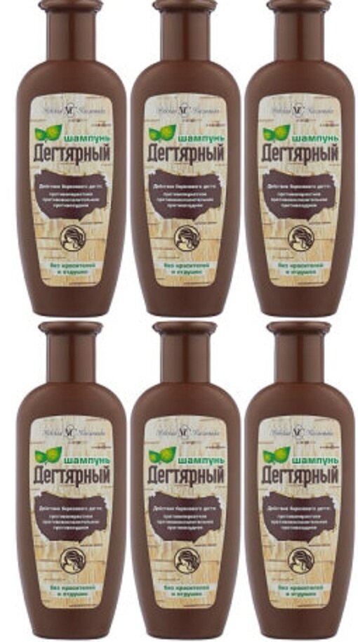 Невская косметика Шампунь Дегтярный 250 мл, 6 шт/