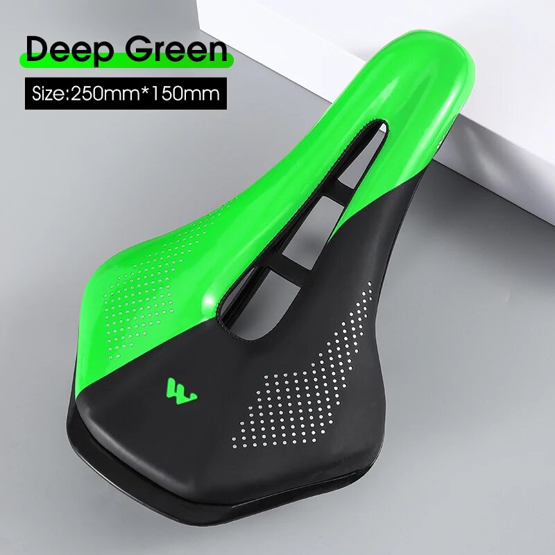 Велосипедное седло West Biking амортизирующее Зеленый, 101 Green
