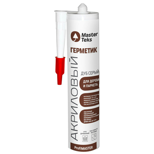Герметик акриловый MASTERTEKS PM для дерева 290мл дуб серый, арт.9781649