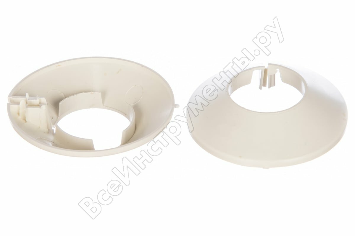 MasterProf декоративная чашка-отражатель 60х28х12 мм, разъемная, пластик, белая, 2 шт