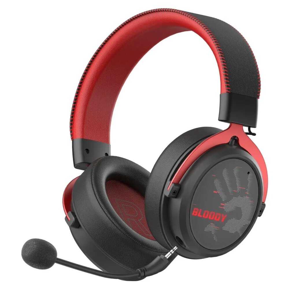 Гарнитура игровая A4Tech Bloody MR590 Sports, красный/черный (mr590+ wired/sport red)