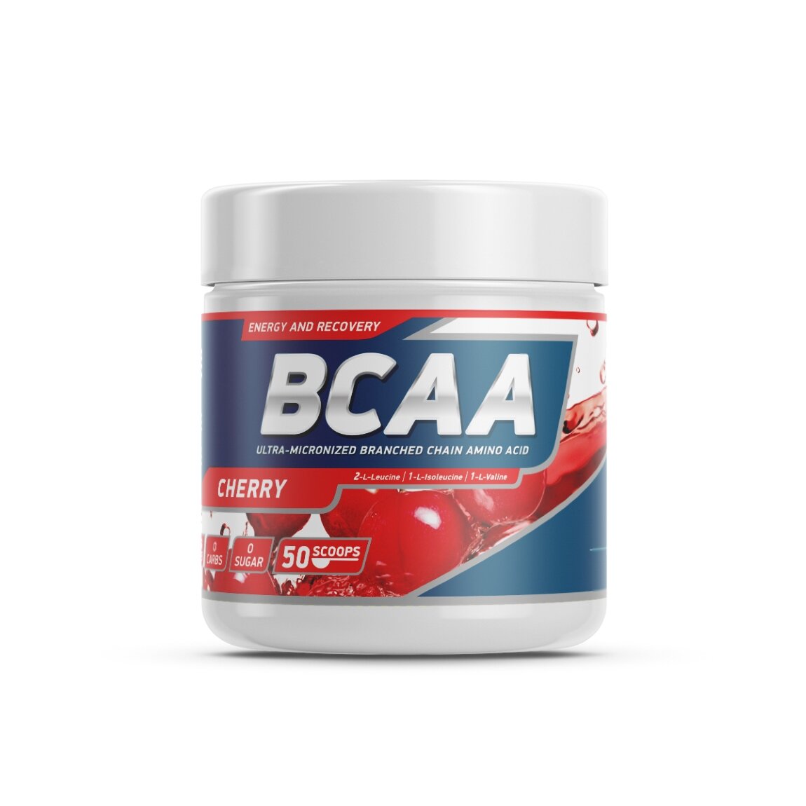 Аминокислоты BCAA Geneticlab 2:1:1 со вкусом вишни, 250 грамм
