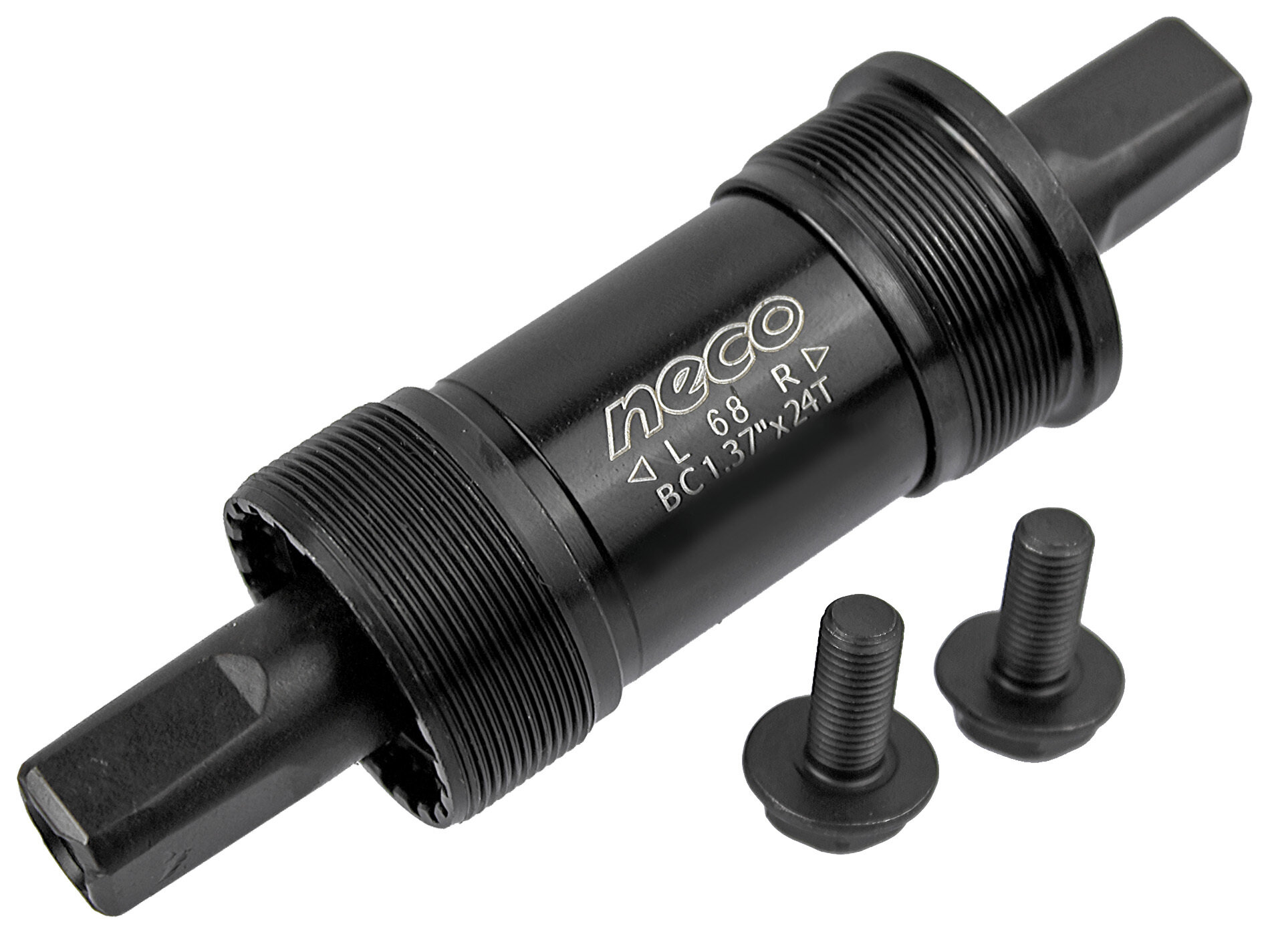 Каретка Neco B910P (корпус-сталь, левая чашка-нейлон), "квадрат", 68x113/113.5 мм