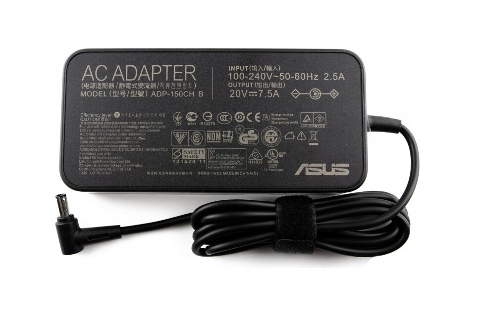 Блок питания Asus 4.5x3.0 20V 7.5A Original Slim