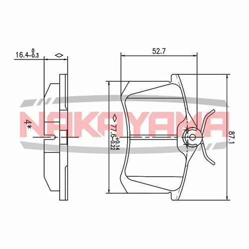 Колодки тормозные дисковые Nakayama HP8518NY