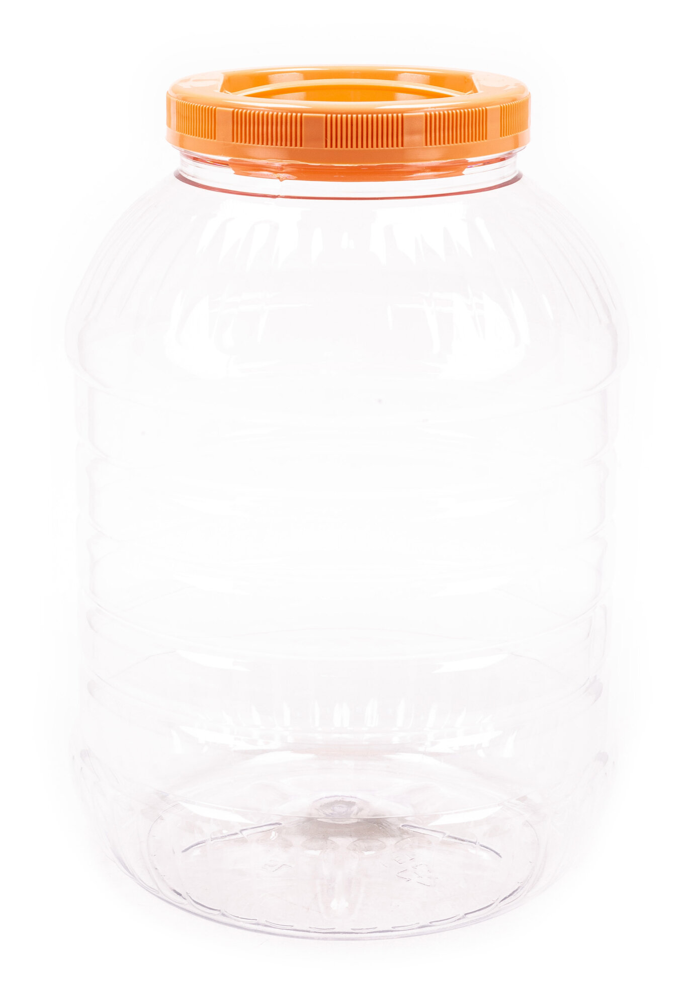 Банка для продуктов универсальная Альтернатива М326, круглая, пластиковая, прозрачная, объемом 5л / кухонные принадлежности