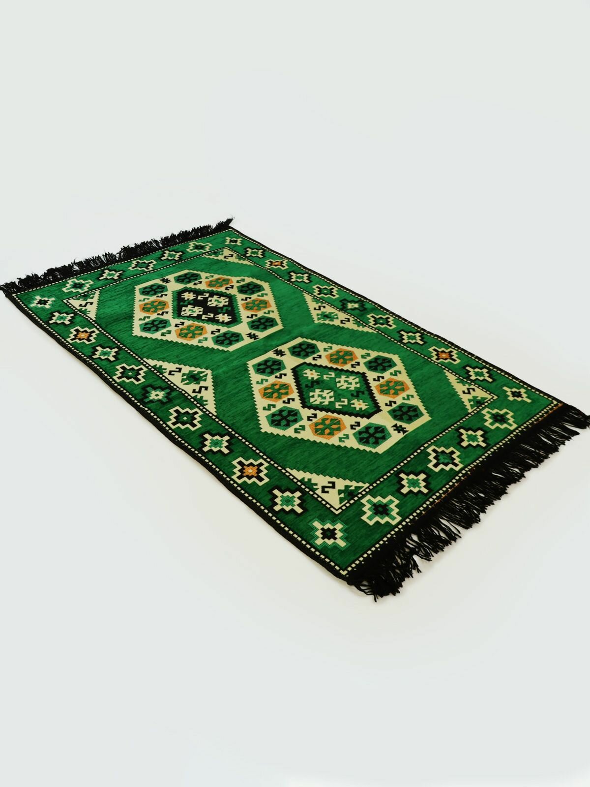 Ковер декоративный 80*128 зеленый 2